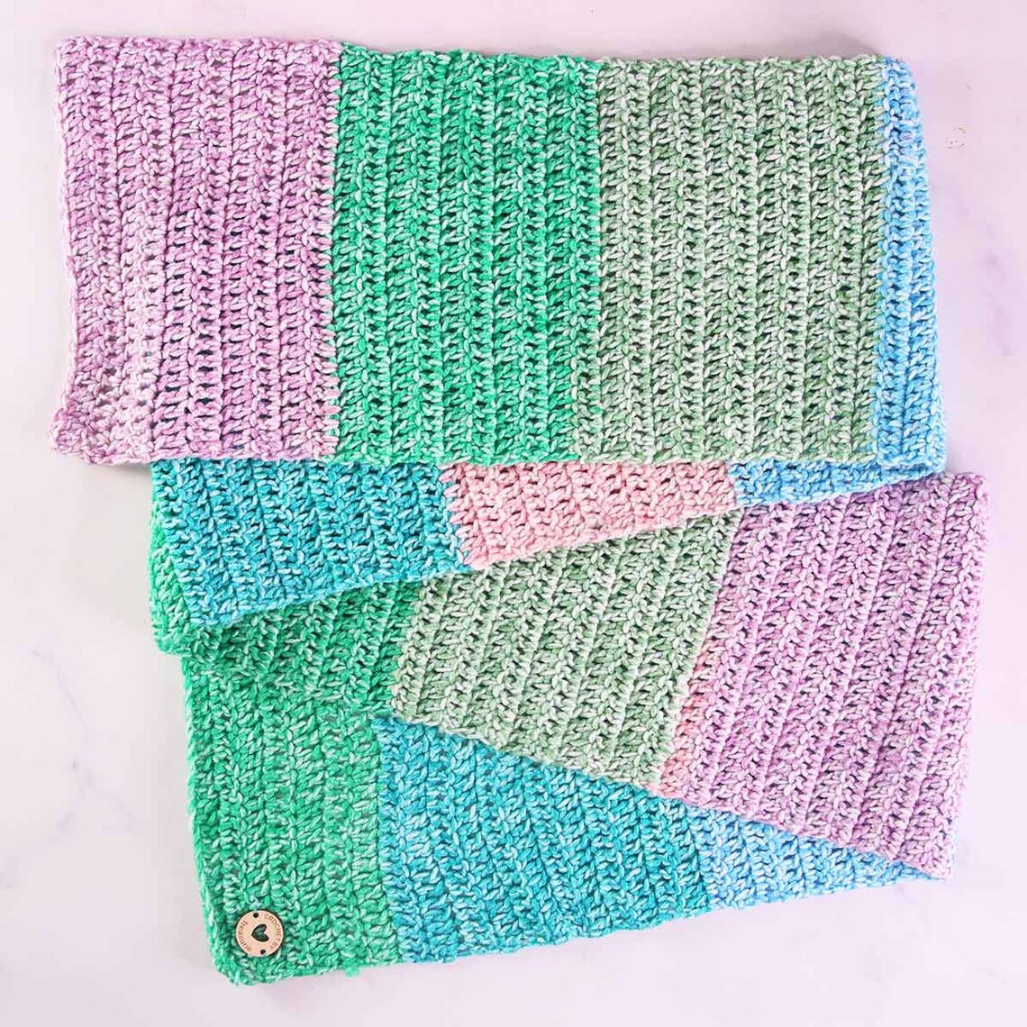 Double Crochet Scarf Pattern, Beginner Scarf Crochet Pattern, Easy ...