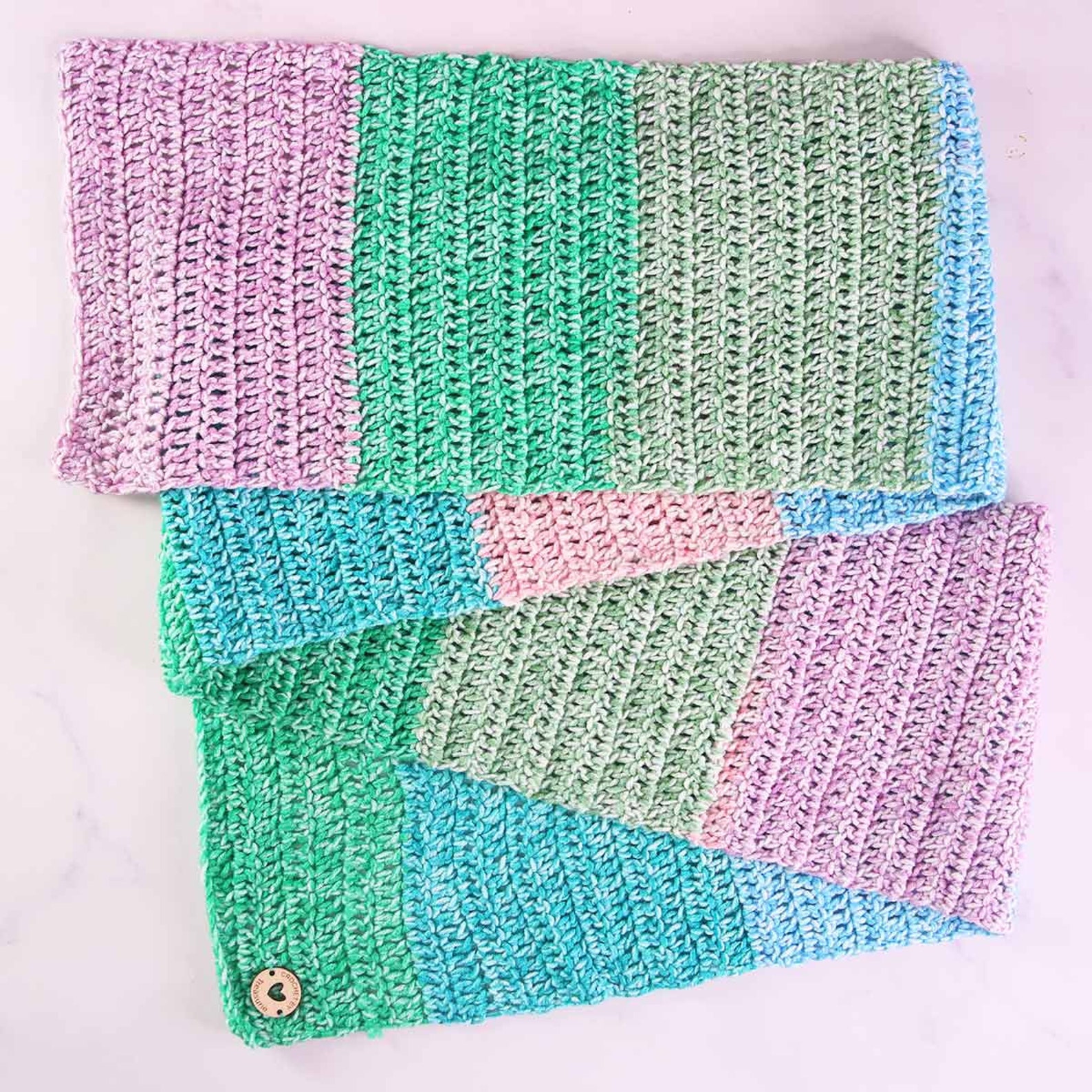 Double Crochet Scarf Pattern, Beginner Scarf Crochet Pattern, Easy ...