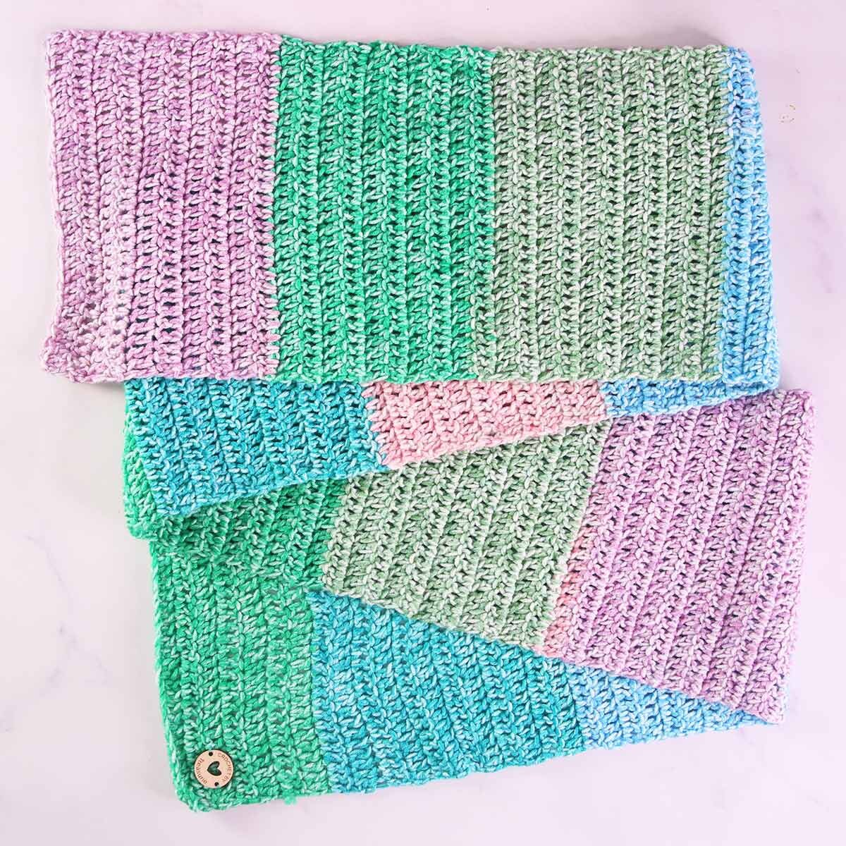 Double Crochet Scarf Pattern, Beginner Scarf Crochet Pattern, Easy ...