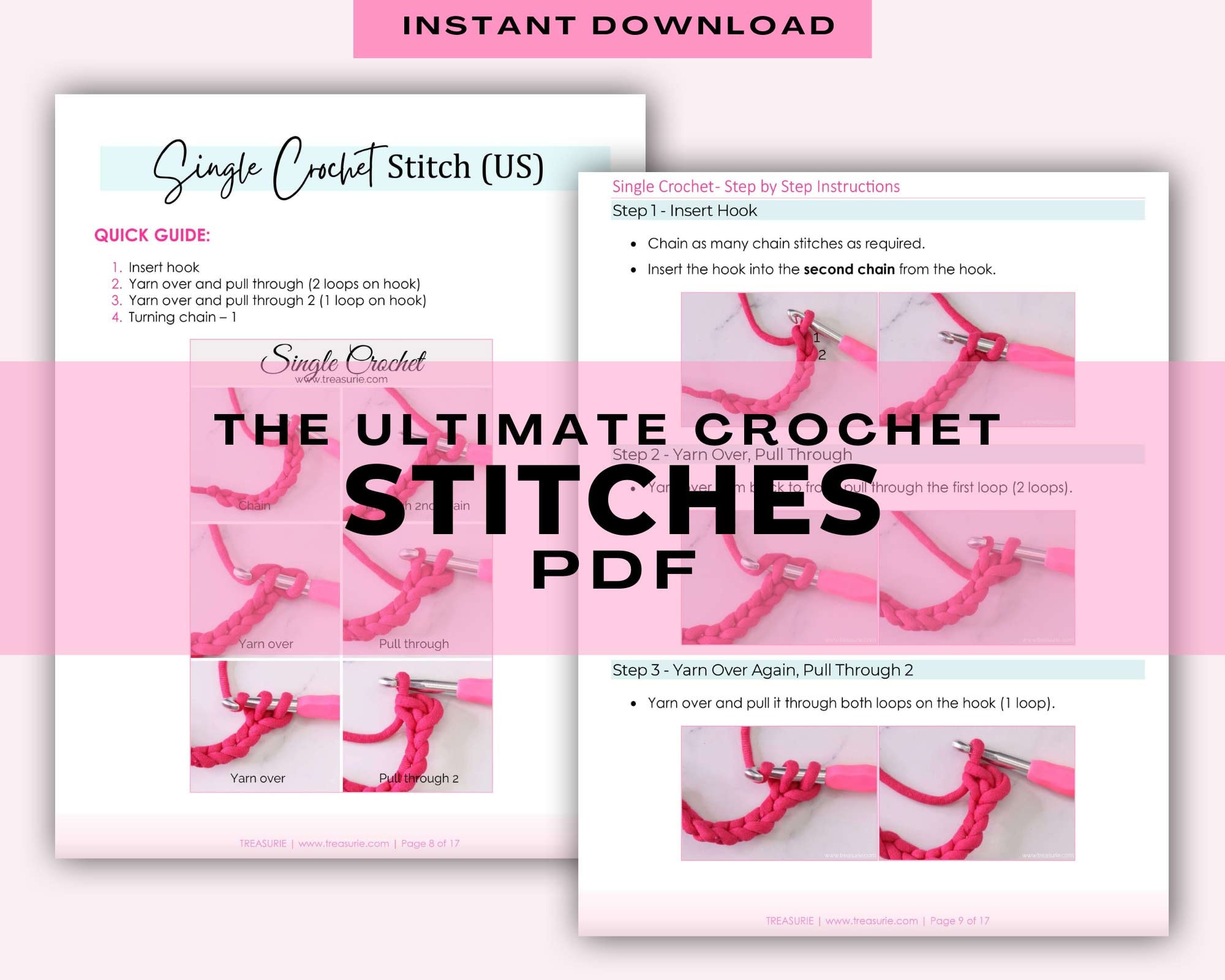 Crochet Reference Sheets, Crochet Cheat Sheets, Crochet Stitches Guide ...