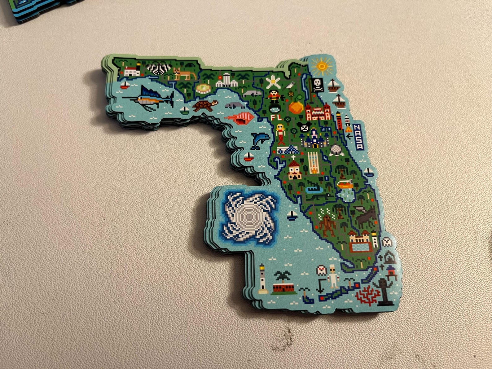 Florida Pixel Magnet - Etsy