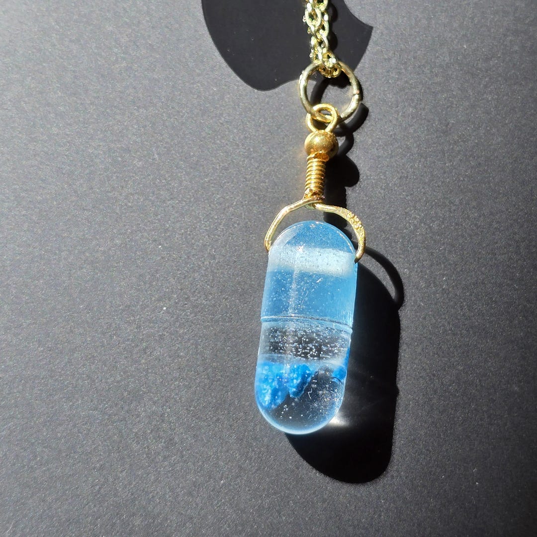 Prescription Pill Capsule Pendant Necklace - Unique Jewelry for Mental ...
