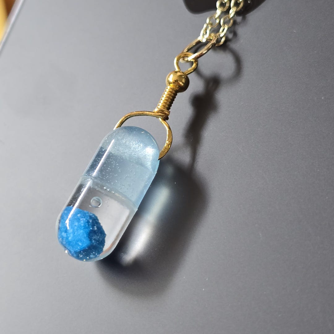 Prescription Pill Capsule Pendant Necklace Unique Jewelry for Mental ...