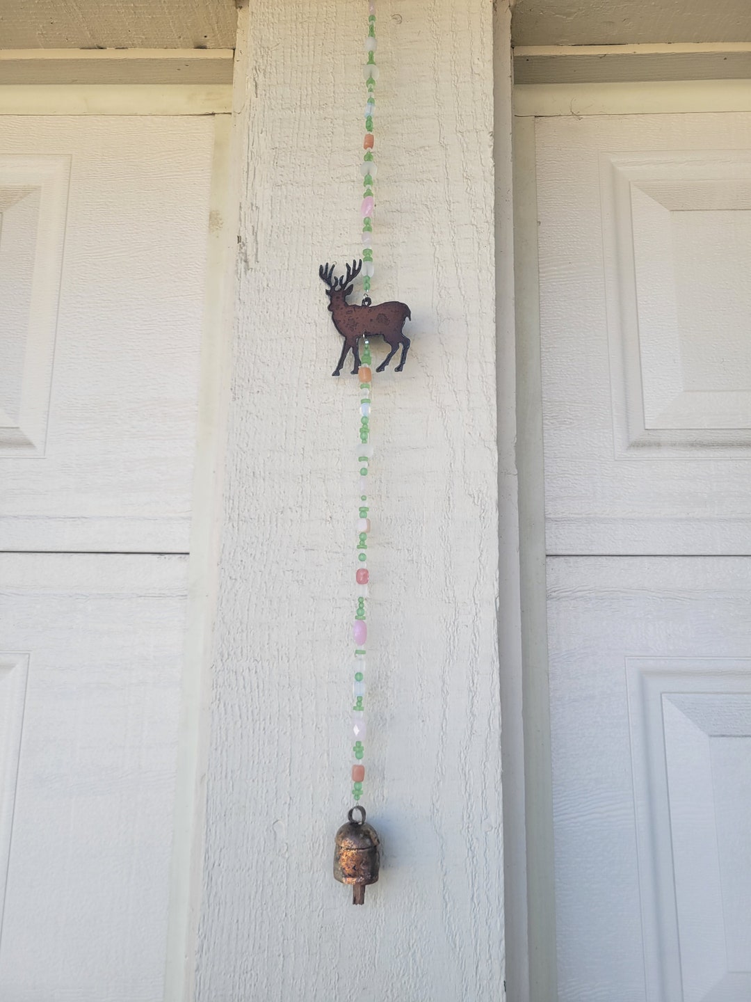 Rustic Deer Wind Chime Crystal Suncatcher - Etsy