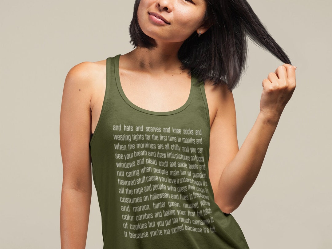 Taylor Swift Fall Tumblr Post Women's Ideal Racerback Tank - Etsy