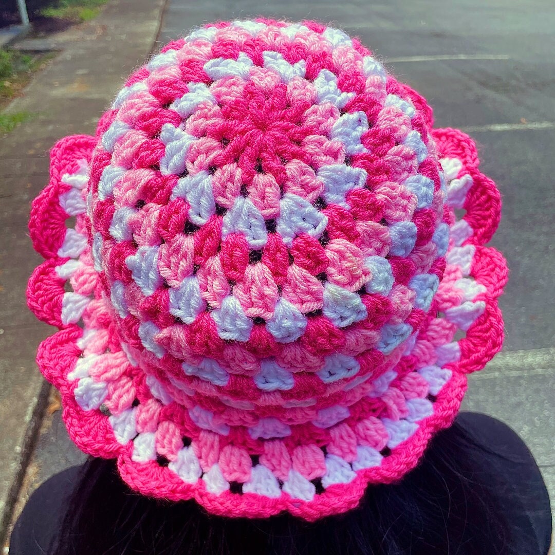 Crochet Handmade Bucket Hat for Spring Easter Events - Etsy