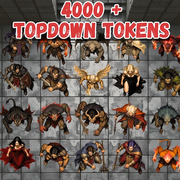 Top Down Vtt Tokens - Etsy