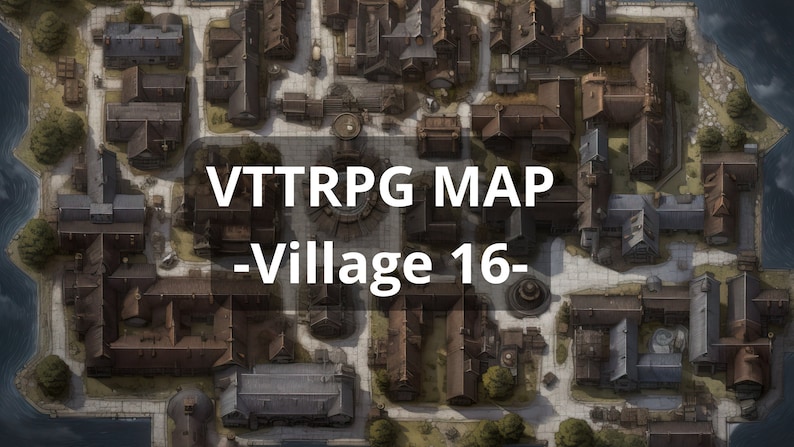 Vttrpg Village Battlemap Village Terrain Fantasy Battle Map - Etsy