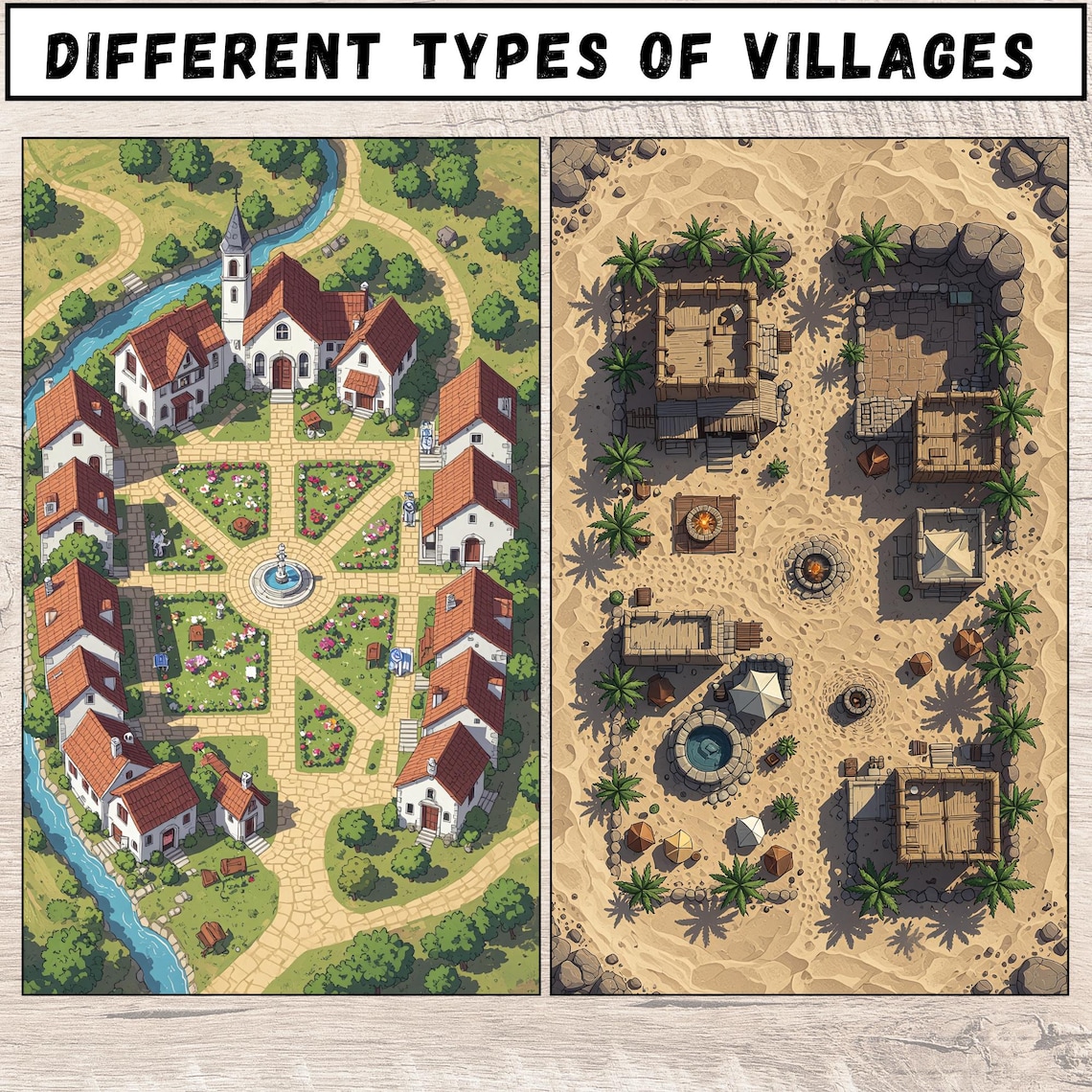 3000+ Fantasy Village and Town Maps , Digital RPG Maps for Foundry and ...