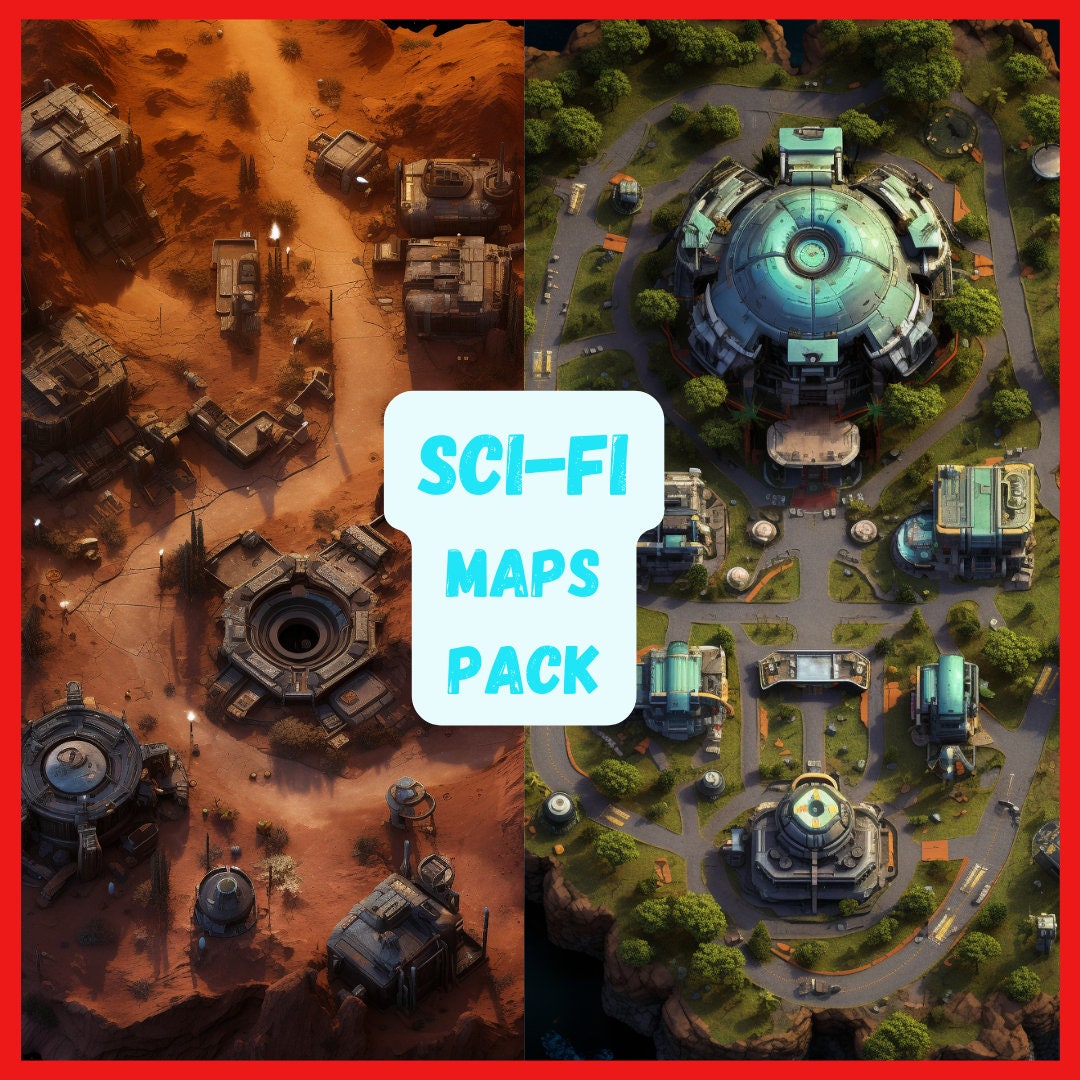 Whole Shop Battlemaps 7000 Dnd Maps Scifi Maps Dungeons and - Etsy