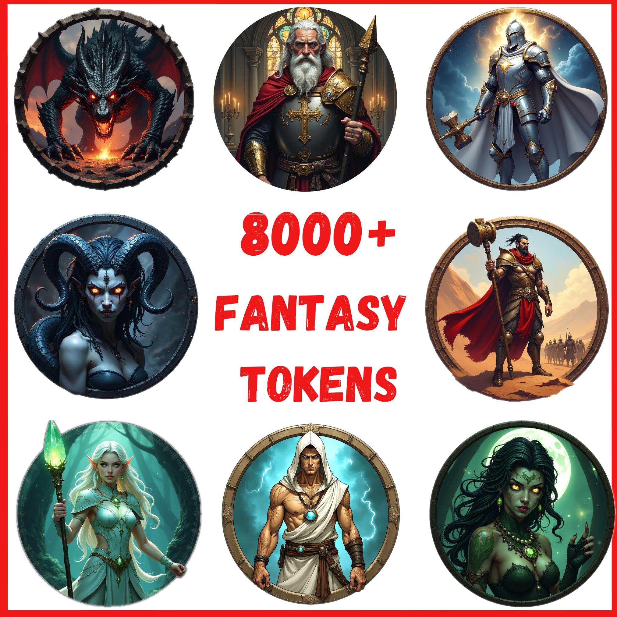 8,000+ Circular Dnd Tokens for VTT | Massive RPG Portrait Token Bundle ...
