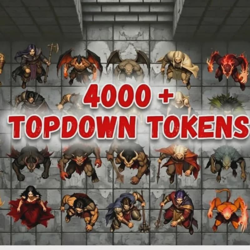Dnd Top Down Tokens - Etsy