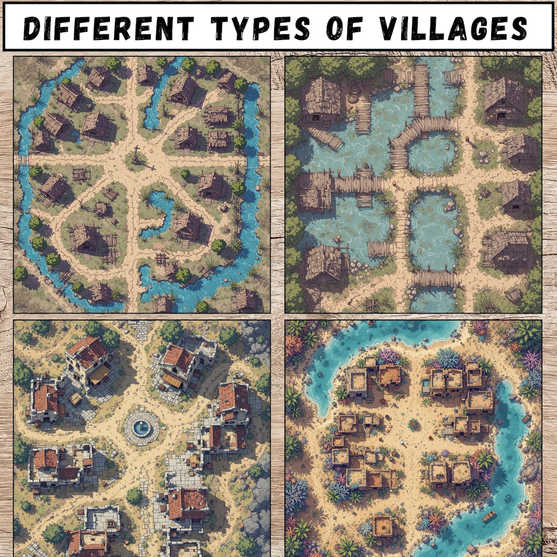 3000+ Fantasy Village and Town Maps , Digital RPG Maps for Foundry and ...