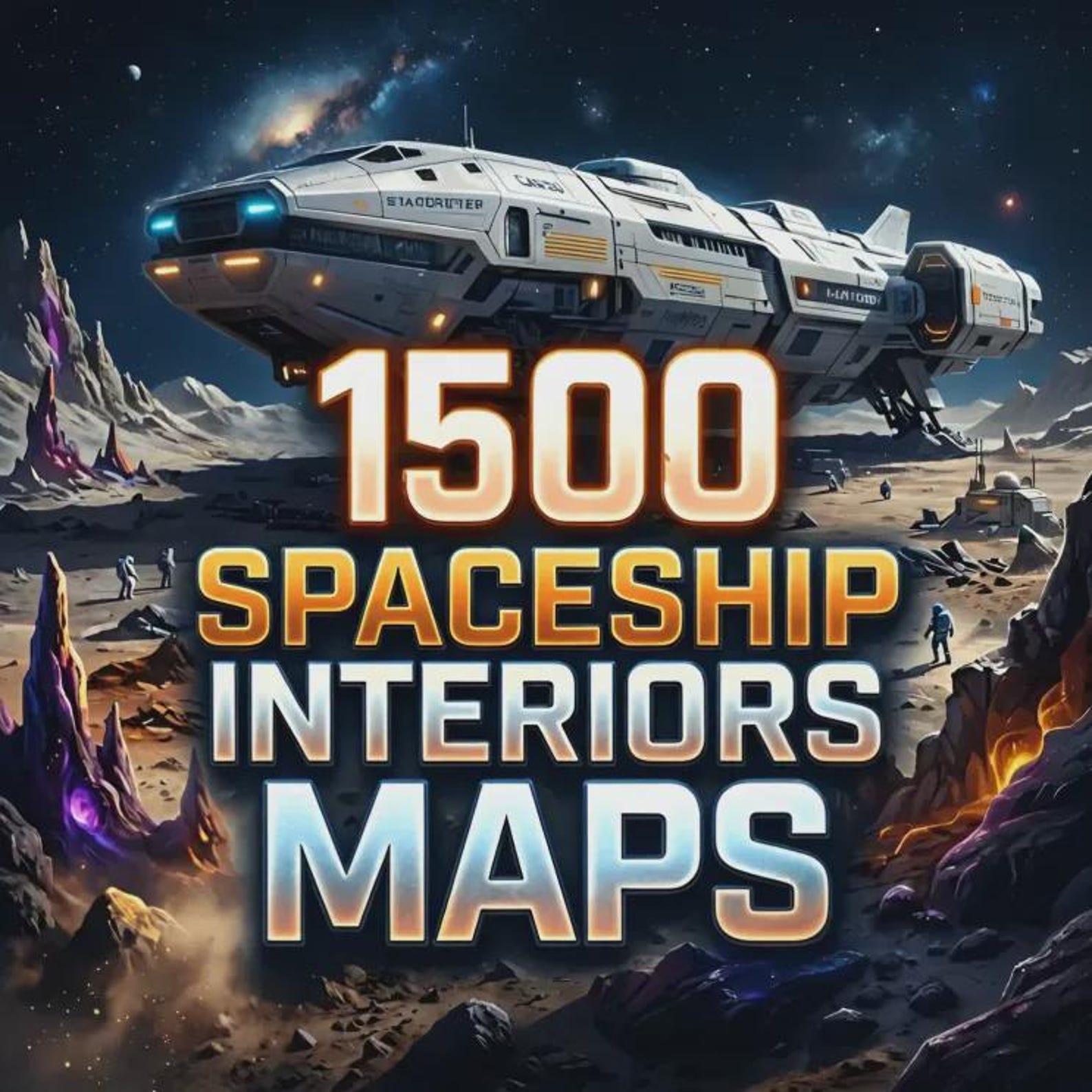 1500 STARSHIP MAPS, Spaceship Interior Battlemaps, Scifi RPG Maps ...