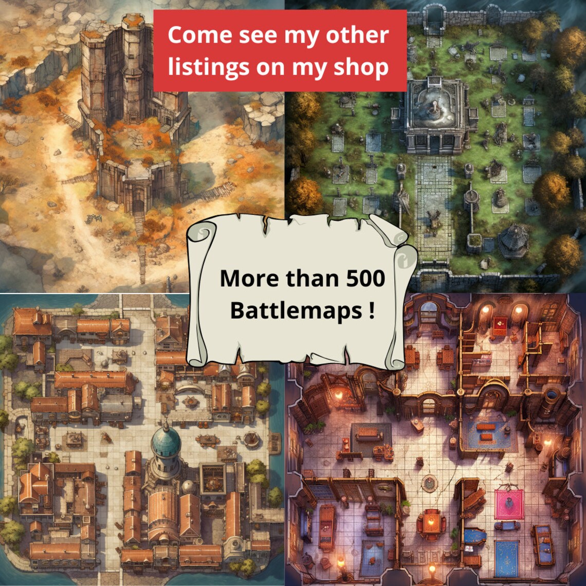 DnD Map Whispering Cavern DnD Battle Map Battlemap Dungeons - Etsy.de