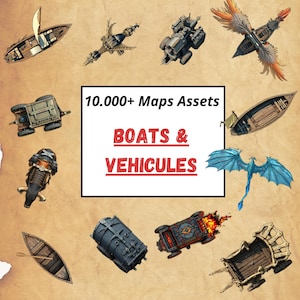 Fantasy MAP Making Kit Ttrpg World Map Creator | 10000 + Pcs Stamps ...