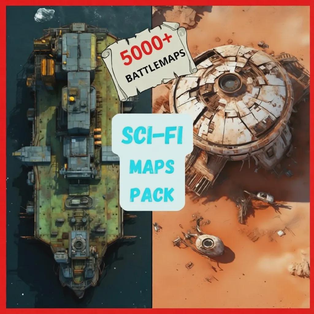 Sci-fi Battlemaps 5000 Maps Bundle for Vtt Rpg Foundry Roll20 RPG ...