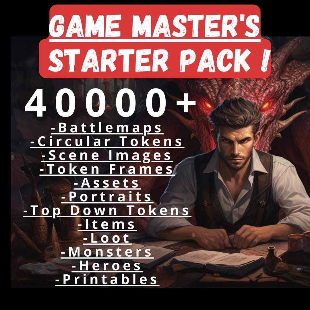 Dungeon Starter Kit , Game Master Starter Kit: 40,000+ RPG Maps, Tokens ...