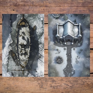 1000 Arctic and Snowy Dnd Maps Bundle Map Rpg Battlemap Dnd Dungeon ...