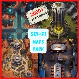 Sci-fi Battlemaps 2000 Maps Bundle for Vttrpg (foundry,roll20,...), RPG ...
