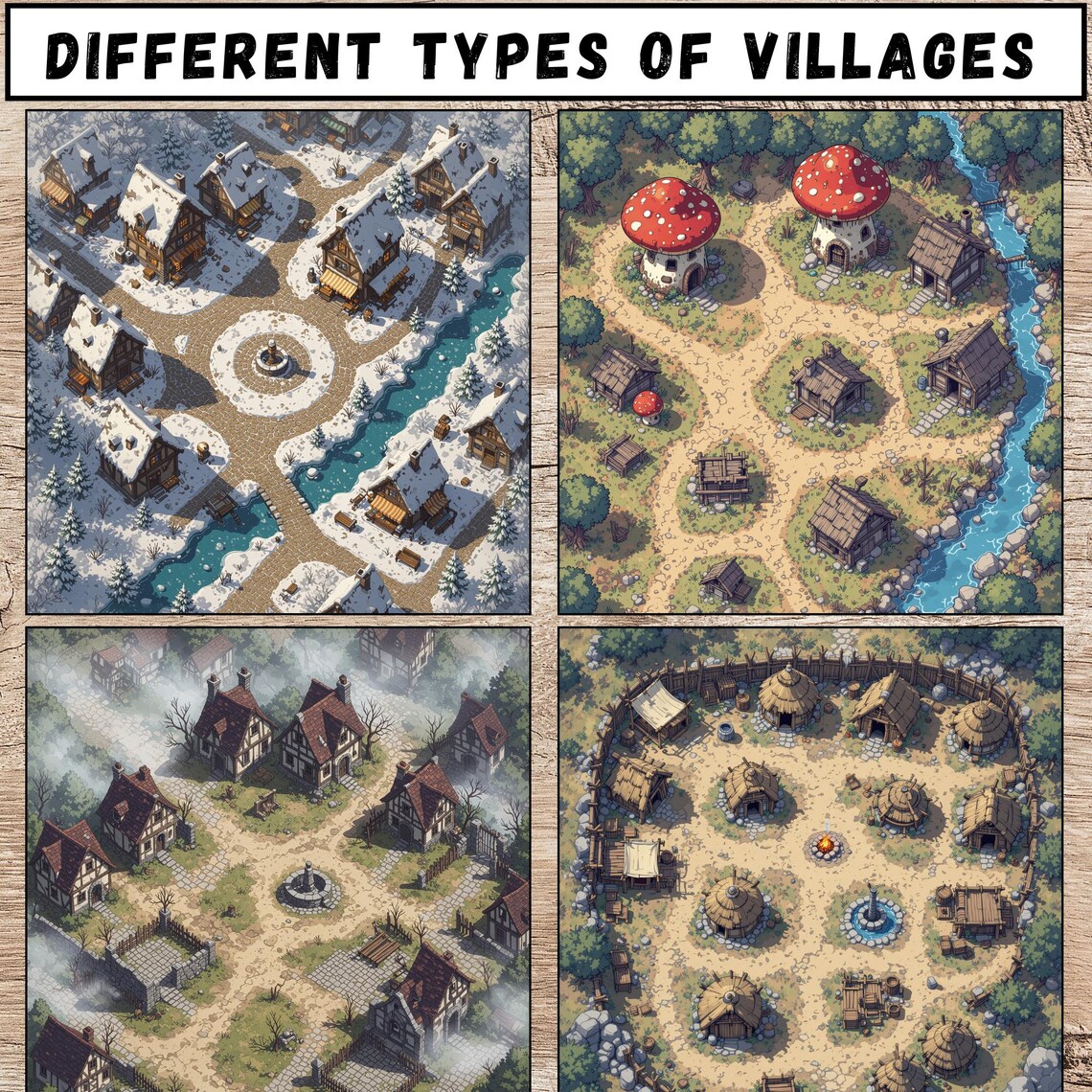 3000+ Fantasy Village and Town Maps , Digital RPG Maps for Foundry and ...