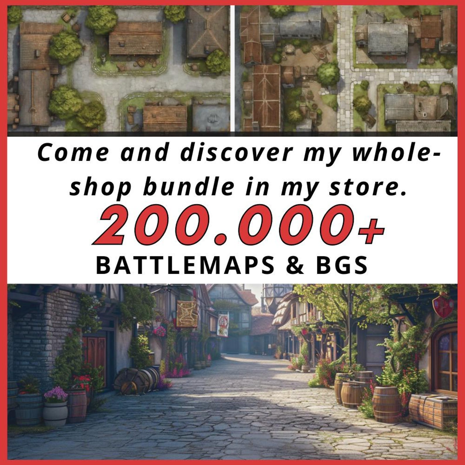 3000+ Fantasy Village and Town Maps , Digital RPG Maps for Foundry and ...