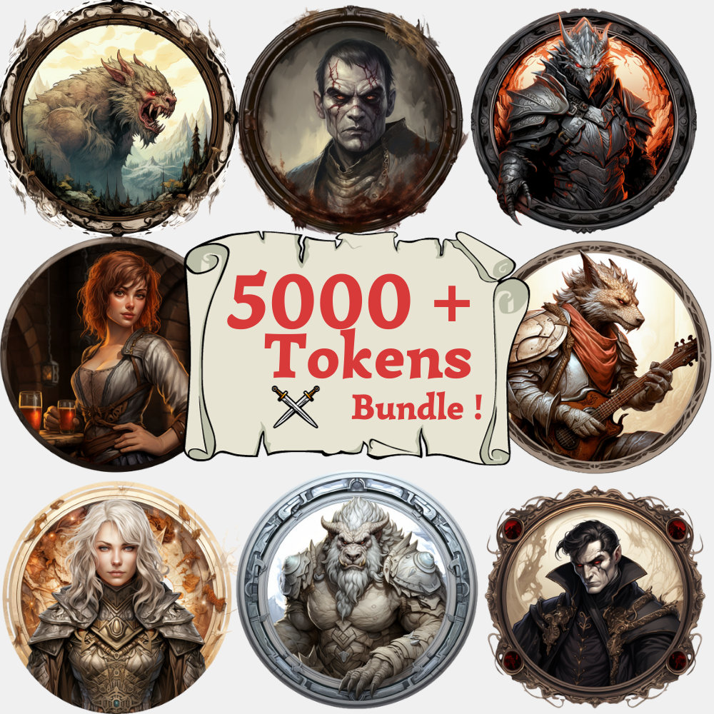160,000 Role Playing Game Maps and Tokens Bundle: Medfan Fantasy, Sci ...