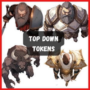 1500 Top Down Dnd Tokens Pack, Top Down Token, Ttrpg Tokens, Vttrpg ...