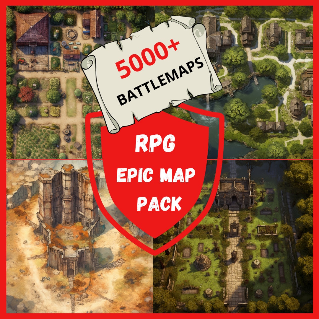 5000 DnD Maps BattleMap Bundle Dungeons and Dragons Battlemap - Etsy ...