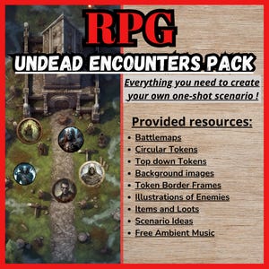 Undead Encounters RPG Pack: Create Your Perfect One-shot Adventure RPG ...