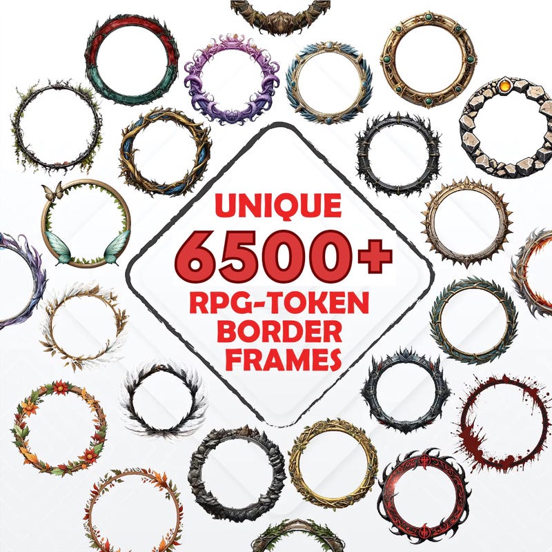 Digital Token Frames Bundle - Etsy Hong Kong