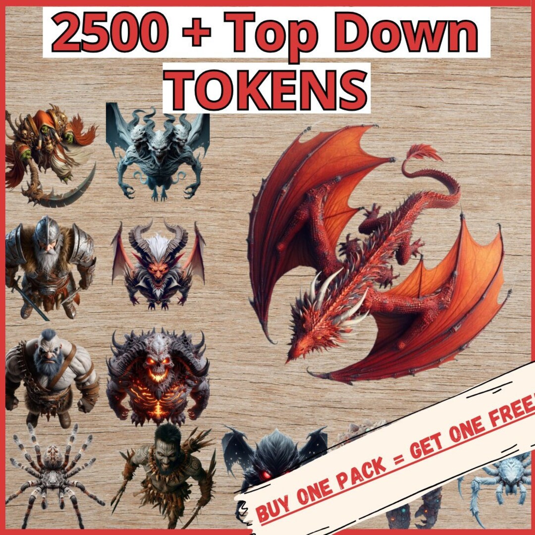 2500 Top Down Tokens ,overhead Token, Dnd Top Down Token, Vttrpg Tokens ...