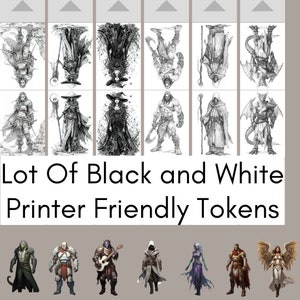 7000 RPG Easily Printable Tabletop Miniatures Printable Tokens Dnd Mini ...