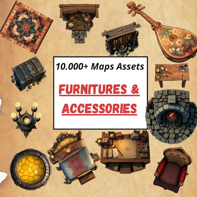 Fantasy Map Making Kit – 10000+ Assets, RPG World Map Creator, Fantasy ...