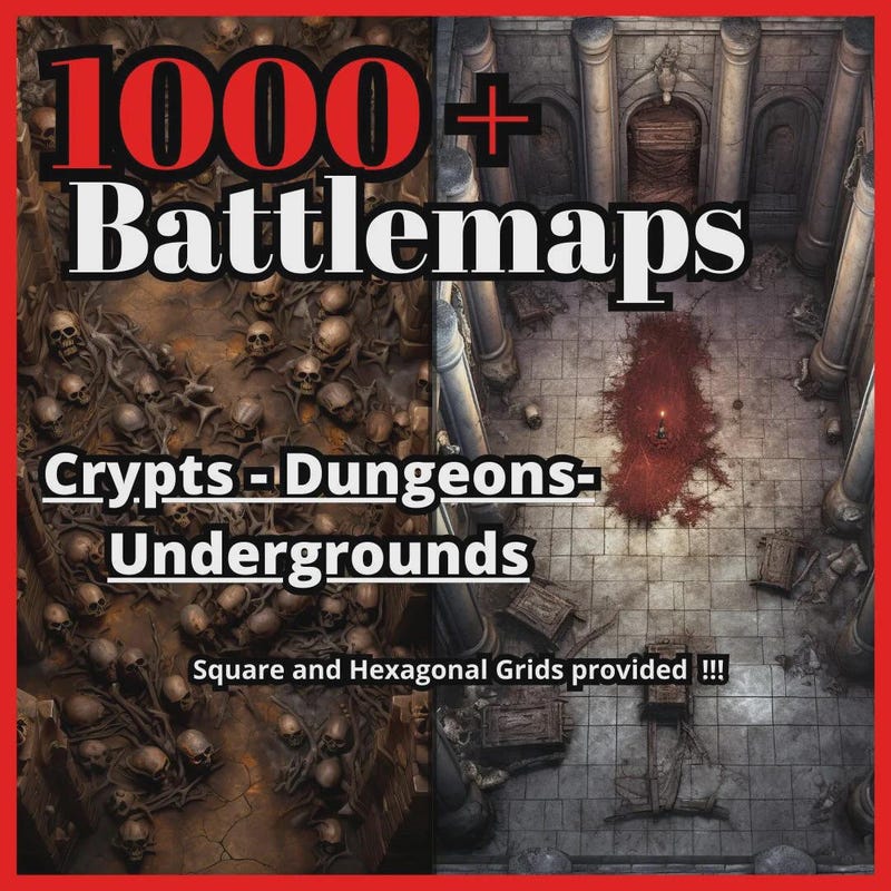 Cave Battle Maps - Etsy