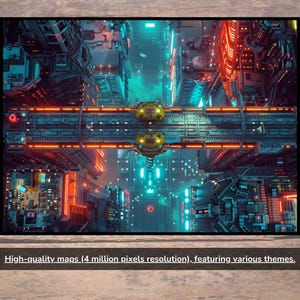 3000 CYBERPUNK Maps Bundle RPG, Futuristic and Modern Maps, Cyber High ...