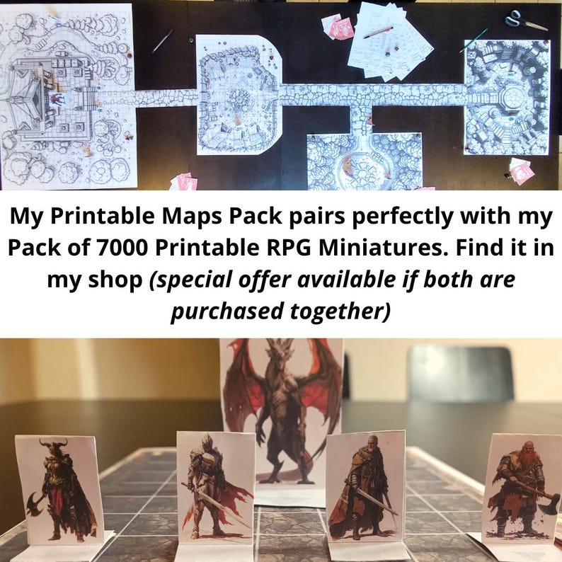 RPG Printable Tiles – 4000 Printable Modular Terrains, Various Places ...