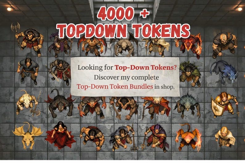 Circular Tokens Dnd Compatible Bundle ! 8,000+ Ready-to-use VTT Tokens ...