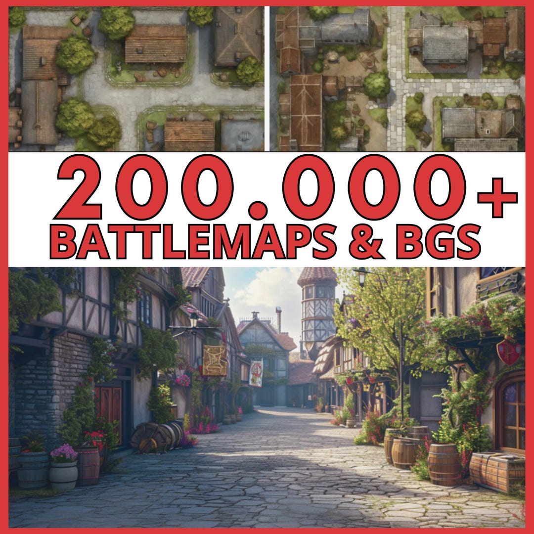 200.000 Battlemaps Dnd Maps and Dnd Backdrop, Dungeons and Dragons ...