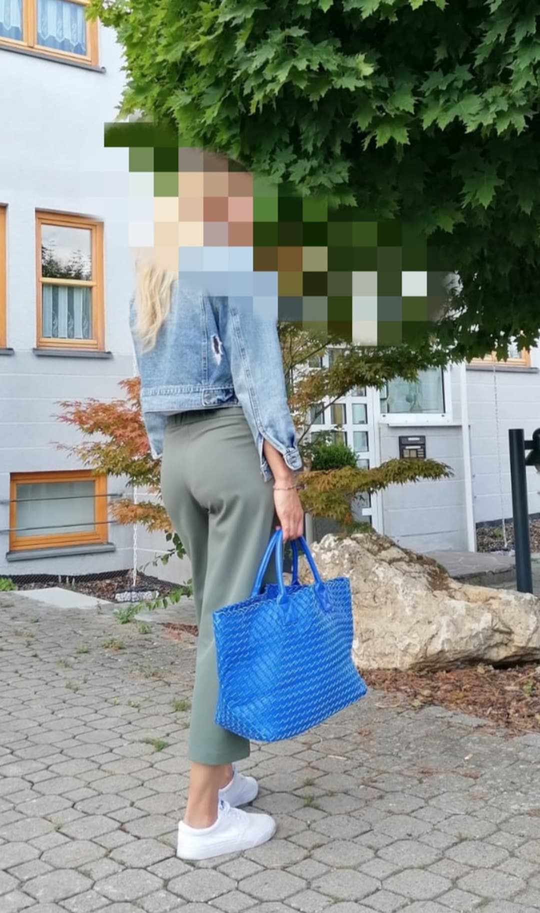 DANA Light Blue/pu Vegan Leather Tote Bag Handwoven Braided - Etsy