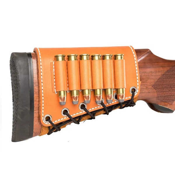 Leather Rifle Cheek Rest - Etsy
