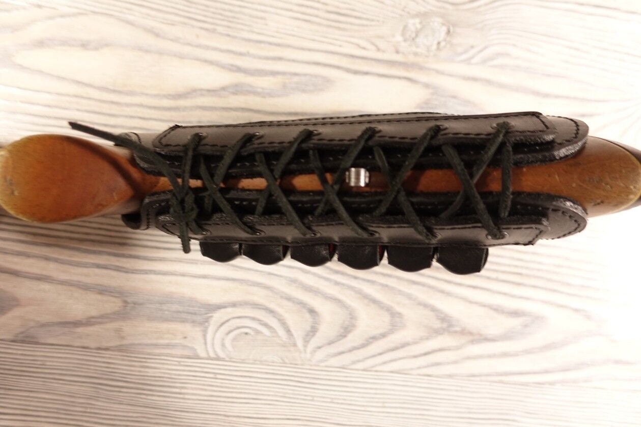 Leather Shotgun Shell Holster Buttstock Holder Сover 12 & 20 GA ...