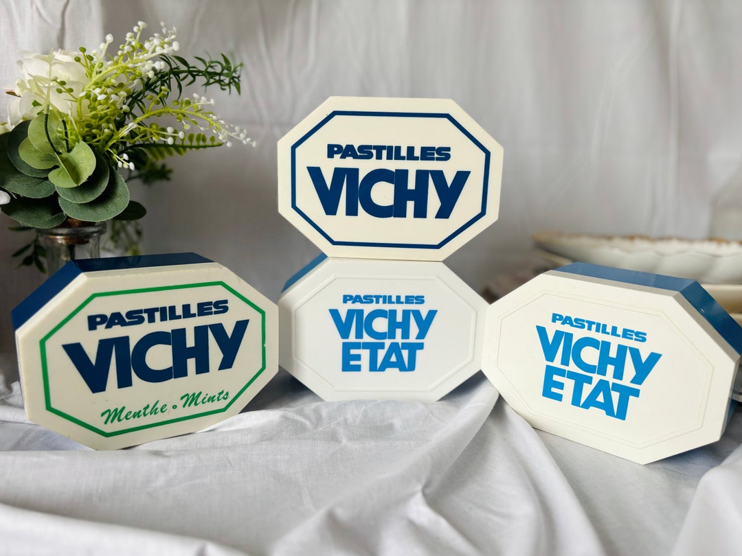 80's Pastilles VICHY ETAT Box / Plastic Box / Vichy Pastille ...