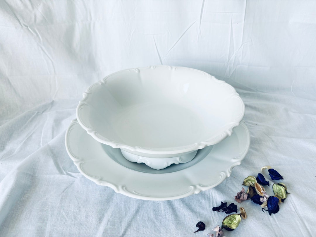 Set / Hutschenreuther /SYLVIA / Saladier and Deep Plate / Made in ...