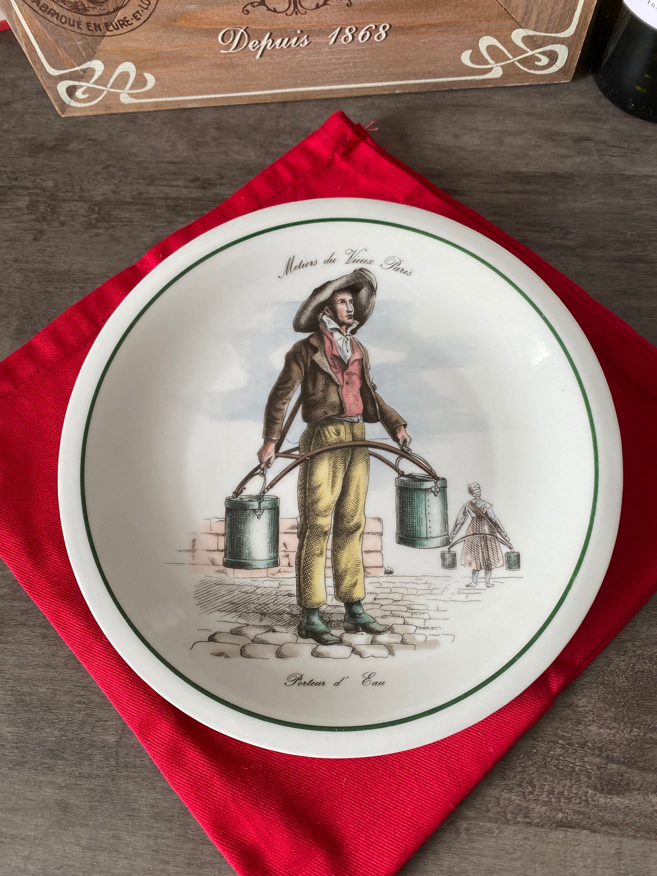 Set of 6 Tradition CNP France Plates: Metiers Du Vieux Paris / Antique ...
