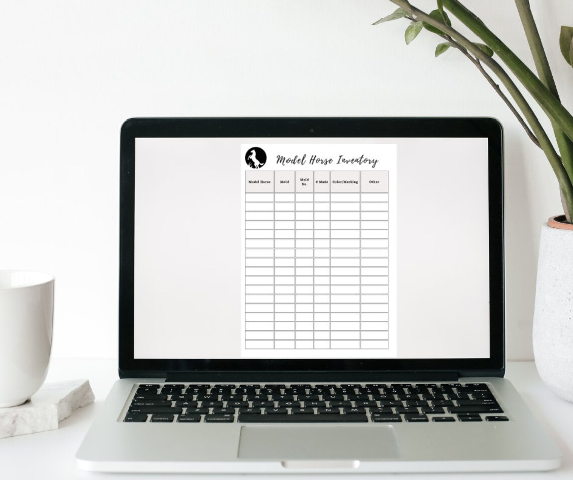 Model Horse Inventory Sheet, Breyer Horse Inventory Tracker, Schleich ...