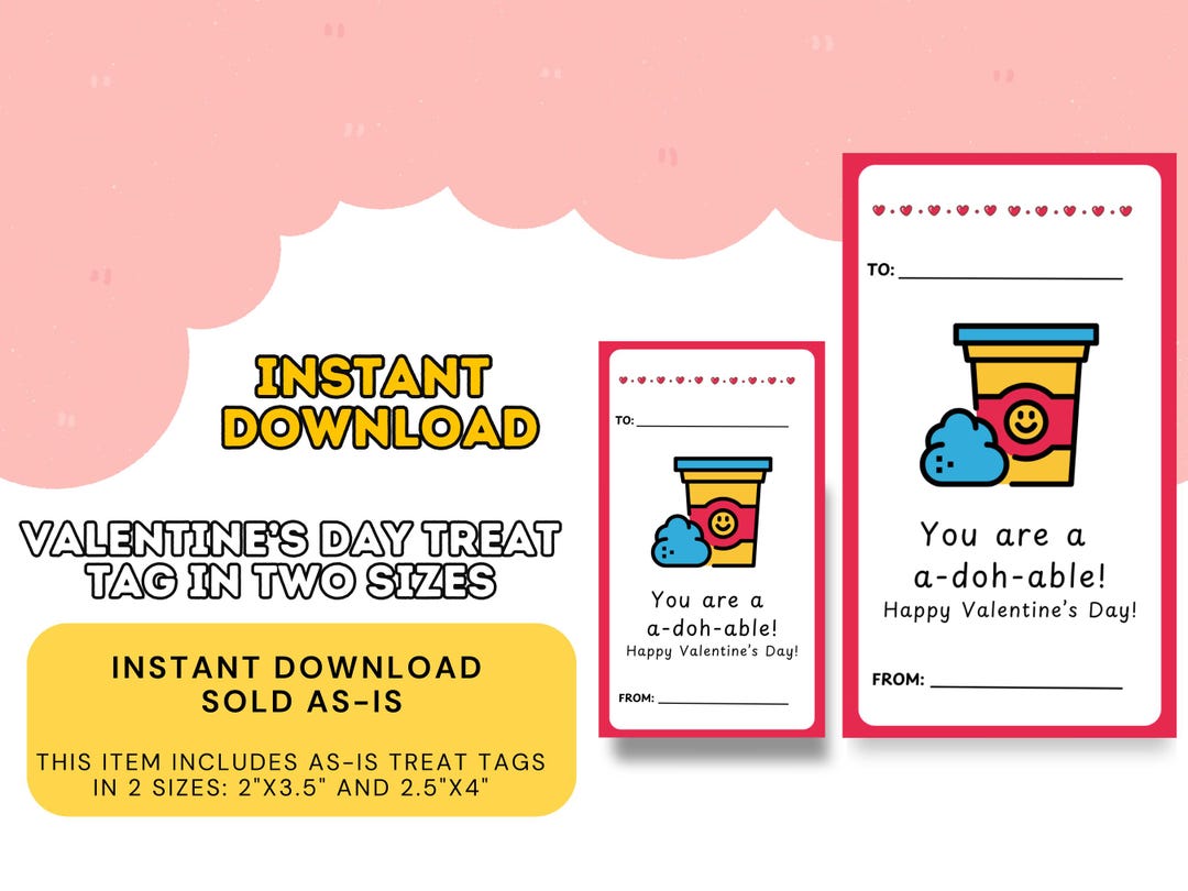 Play-doh Valentine Card - Playdoh Valentine - Valentine Printable ...