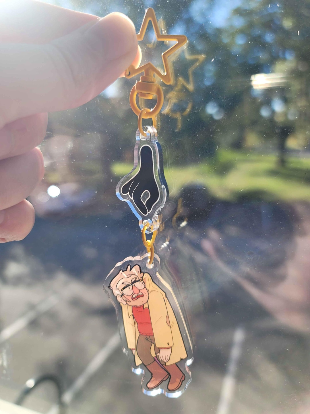 Ford Pines Keychain (gravity Falls) - Etsy