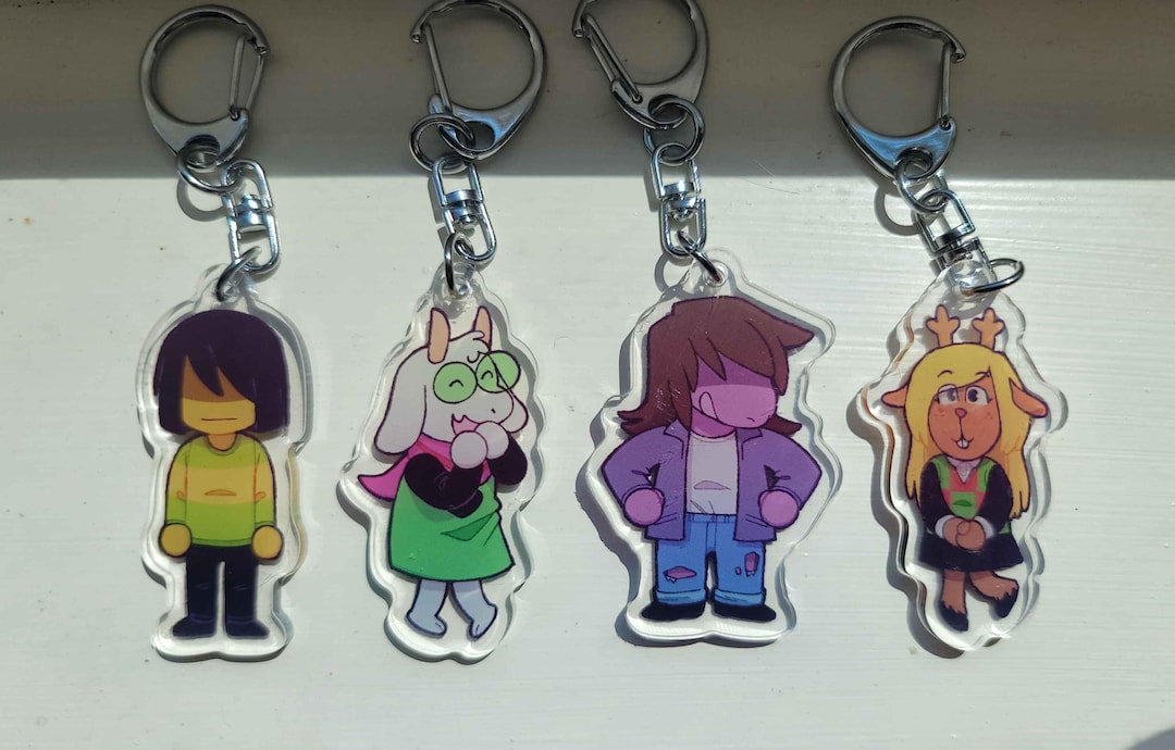 Deltarune Keychains (kris, Susie, Ralsei, Noelle) - Etsy