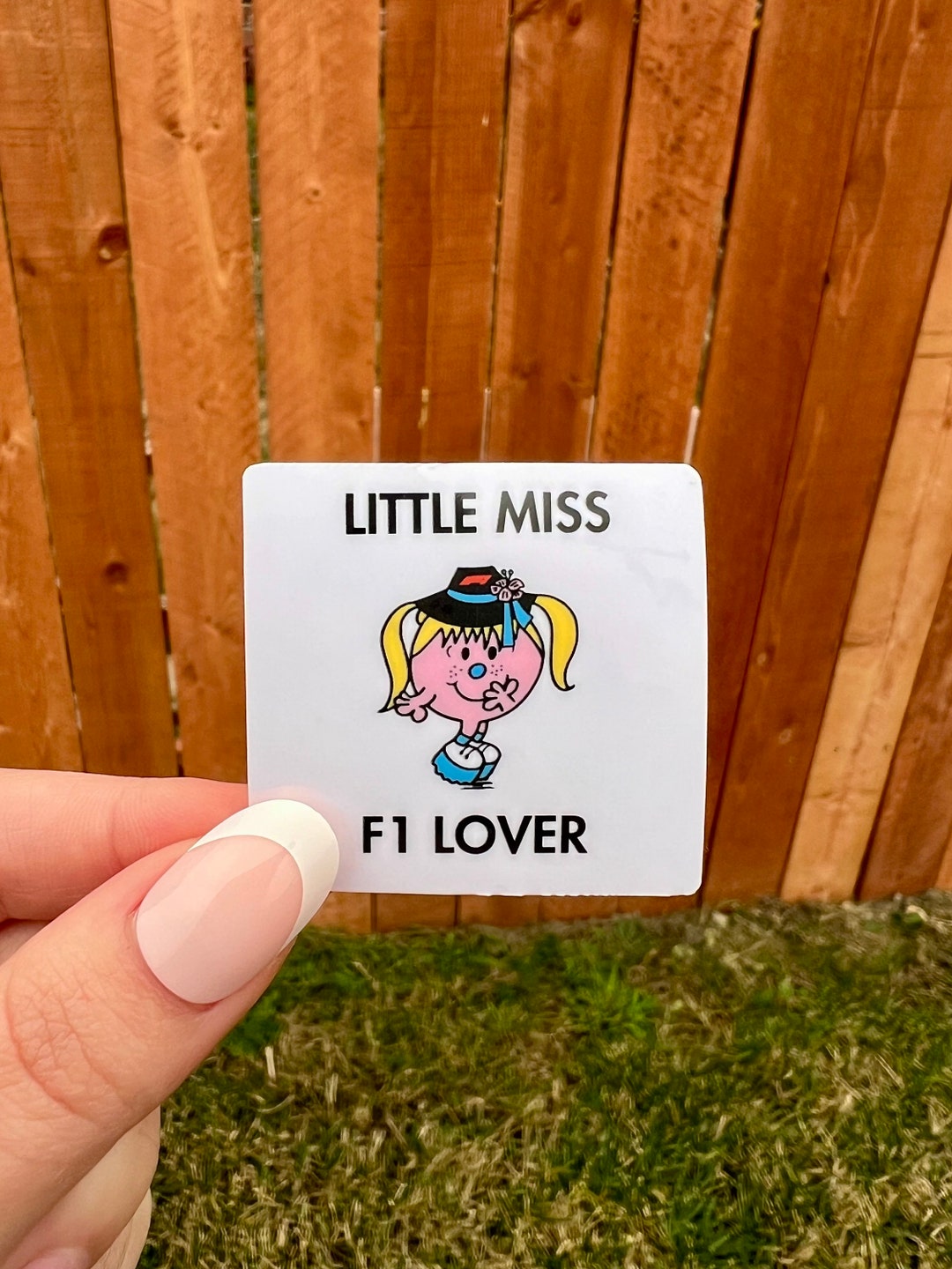 Little Miss F1 Lover Sticker - Etsy